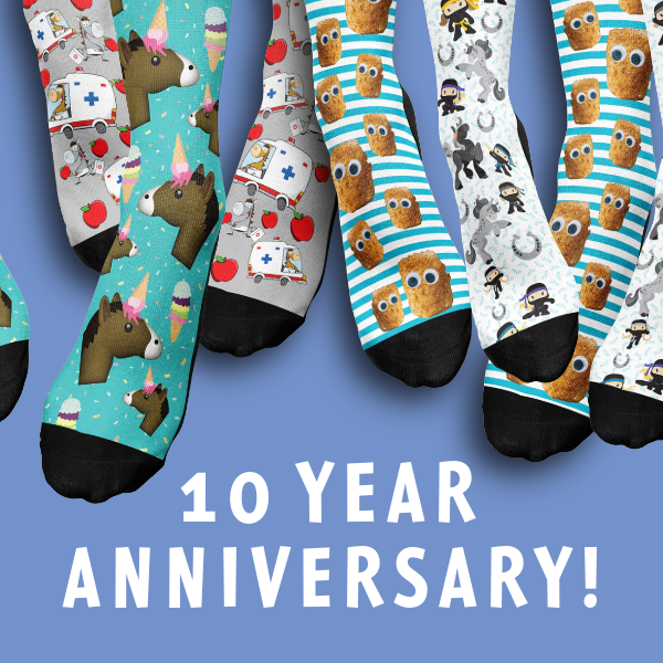 10 Year Anniversary: Limited Edition Socks – dreamers & schemers