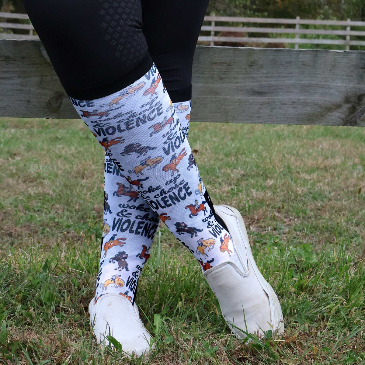 Boot Socks: Woke Up, Chose Violence Limited Edition Socks Dreamers ...