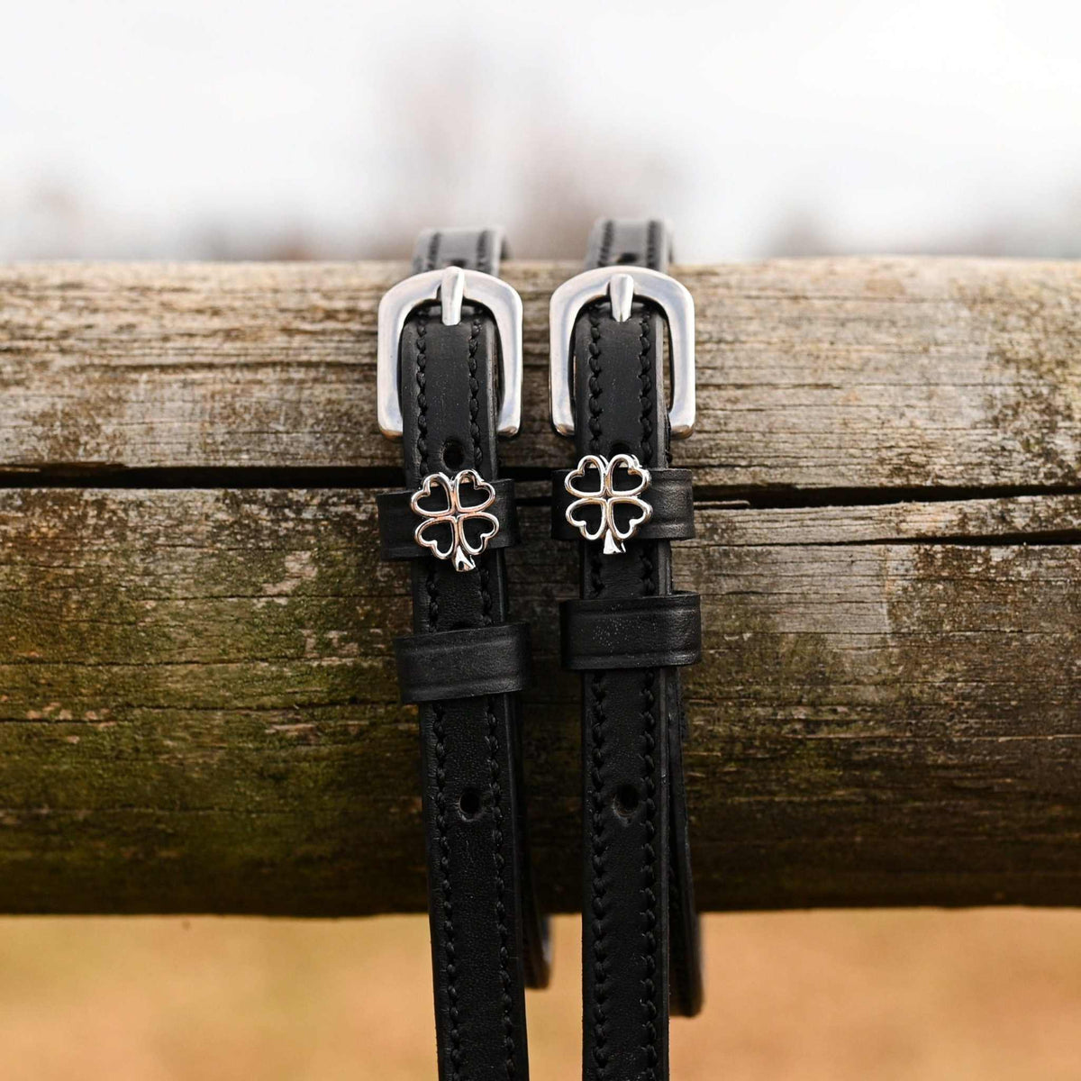 Silver Outline Clover Spur Straps – dreamers & schemers